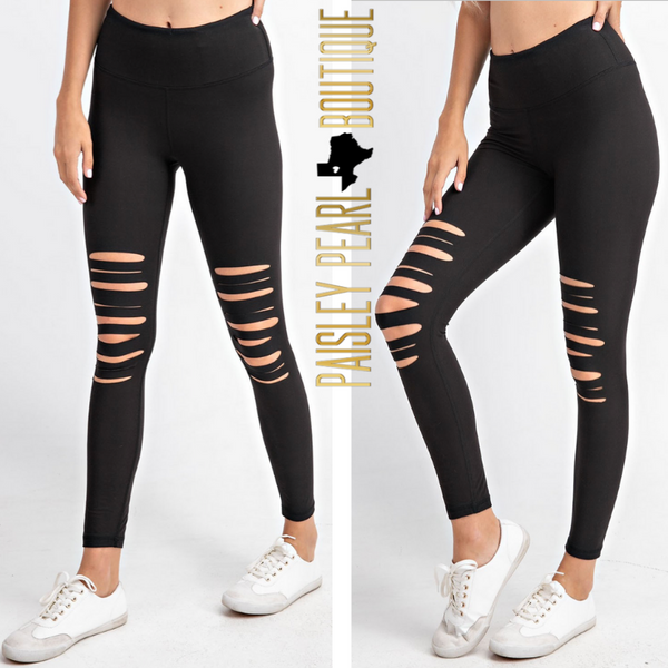 Tatum Ripped Leggings – The Paisley Pearl
